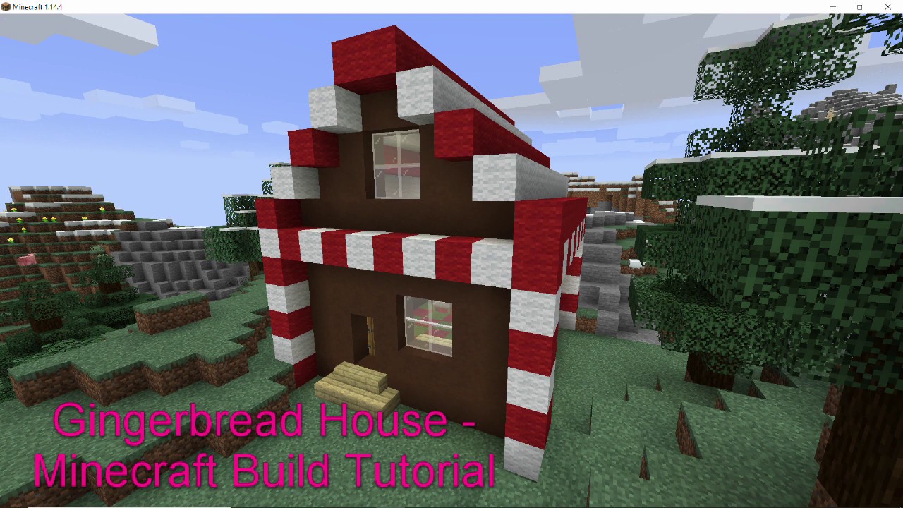 Gingerbread House - Minecraft Build Tutorial - YouTube