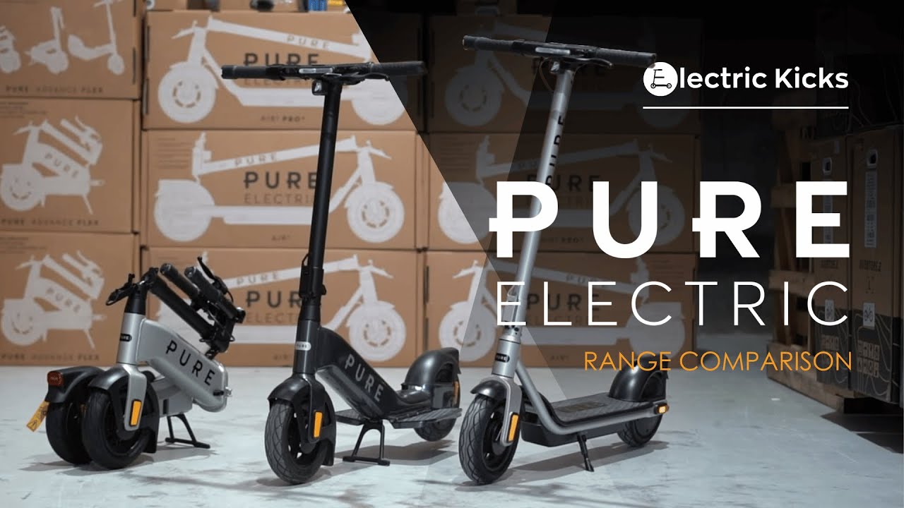 Comparing The Pure Electric E-Scooter Range - YouTube