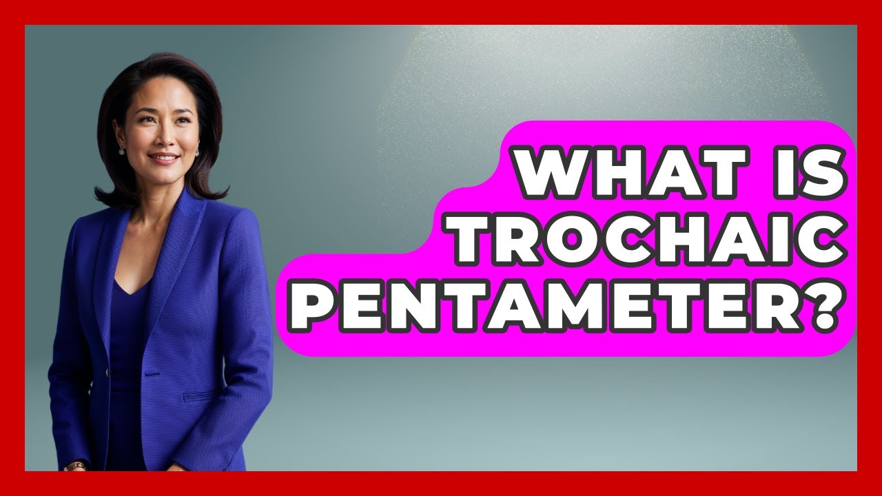 What Is Trochaic Pentameter? - Literary Icons - YouTube