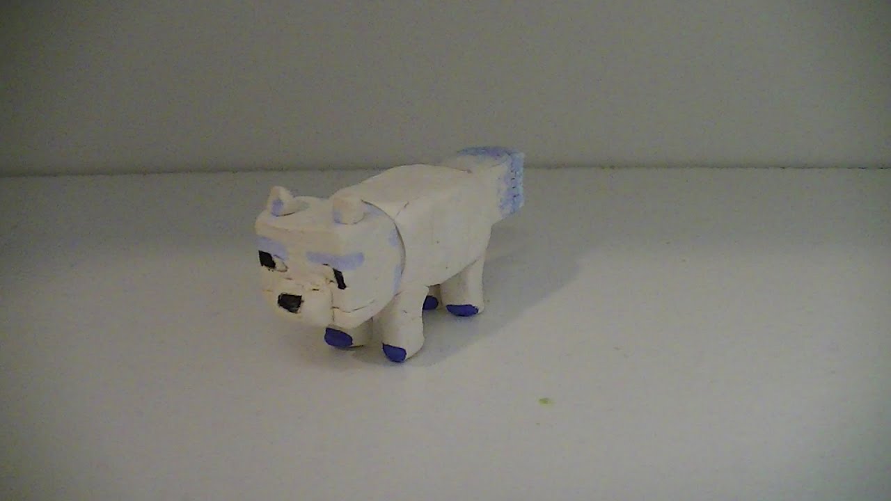 Arctic Fox Clay Sculpture - Minecraft - YouTube