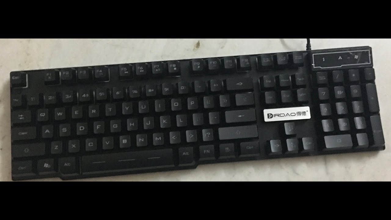 DIRDAO gaming keyboard unboxing , - YouTube