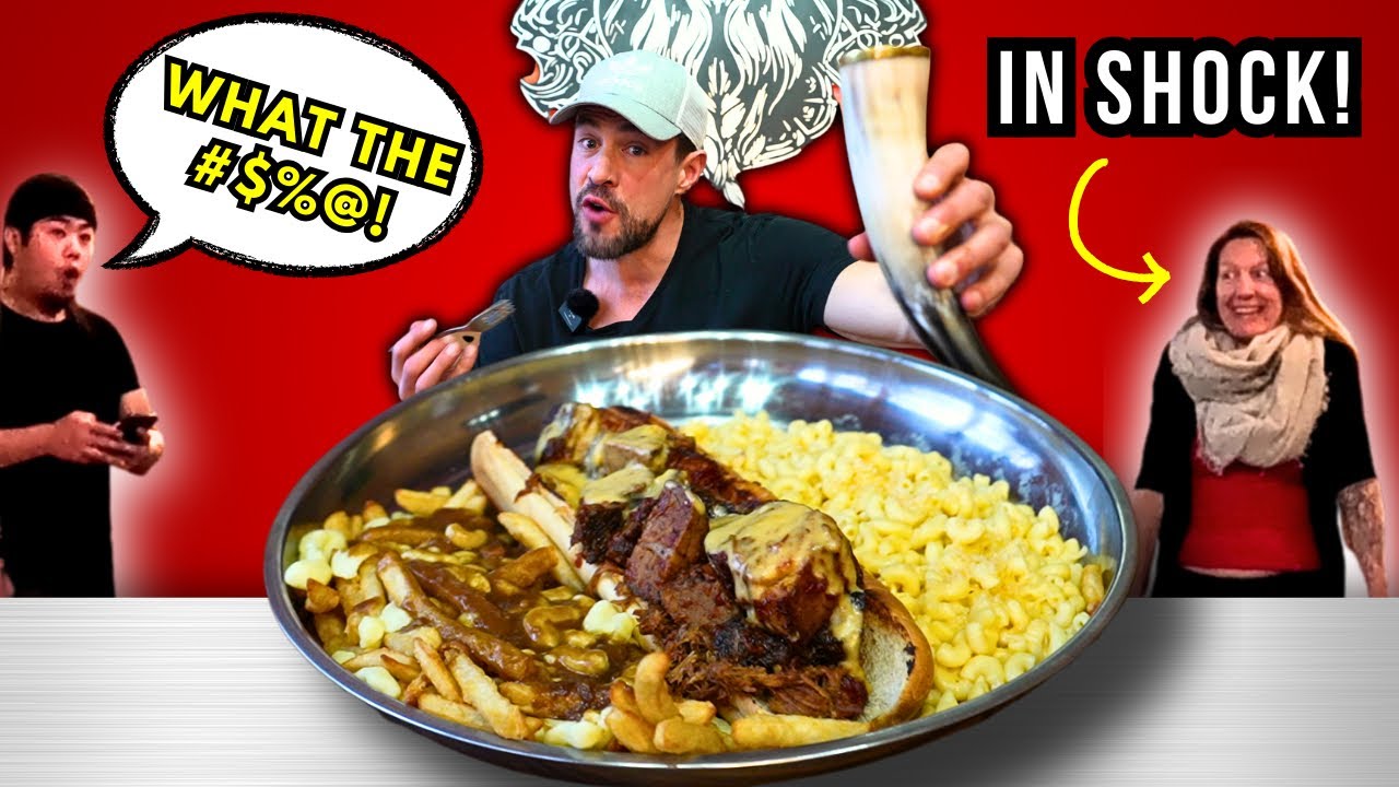 SHOCKED LOCALS WATCH AS I TAKE ON THE LARGEST VIKING FOOD CHALLENGE EVER! SCOTT EATS YOUTUBE ...