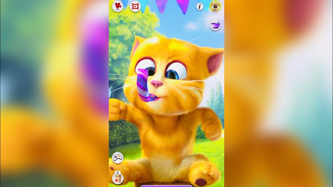 talking ginger funny cat my talking ginger cat episode 410 - YouTube