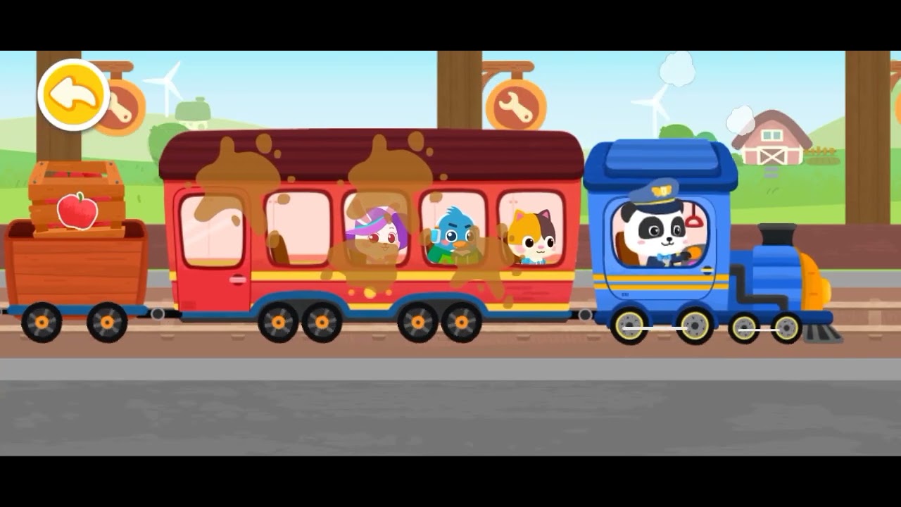 Animasi kereta Api Baby Bus - YouTube
