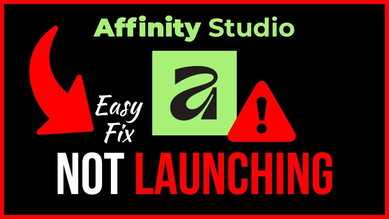 [Fix] Affinity is CRASHING / NOT STARTING / NOT LAUNCHING - YouTube