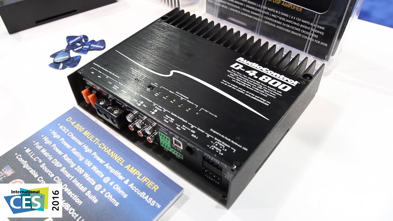 AudioControl New 4-channel Car Audio Amplifiers | CES 2016 - YouTube