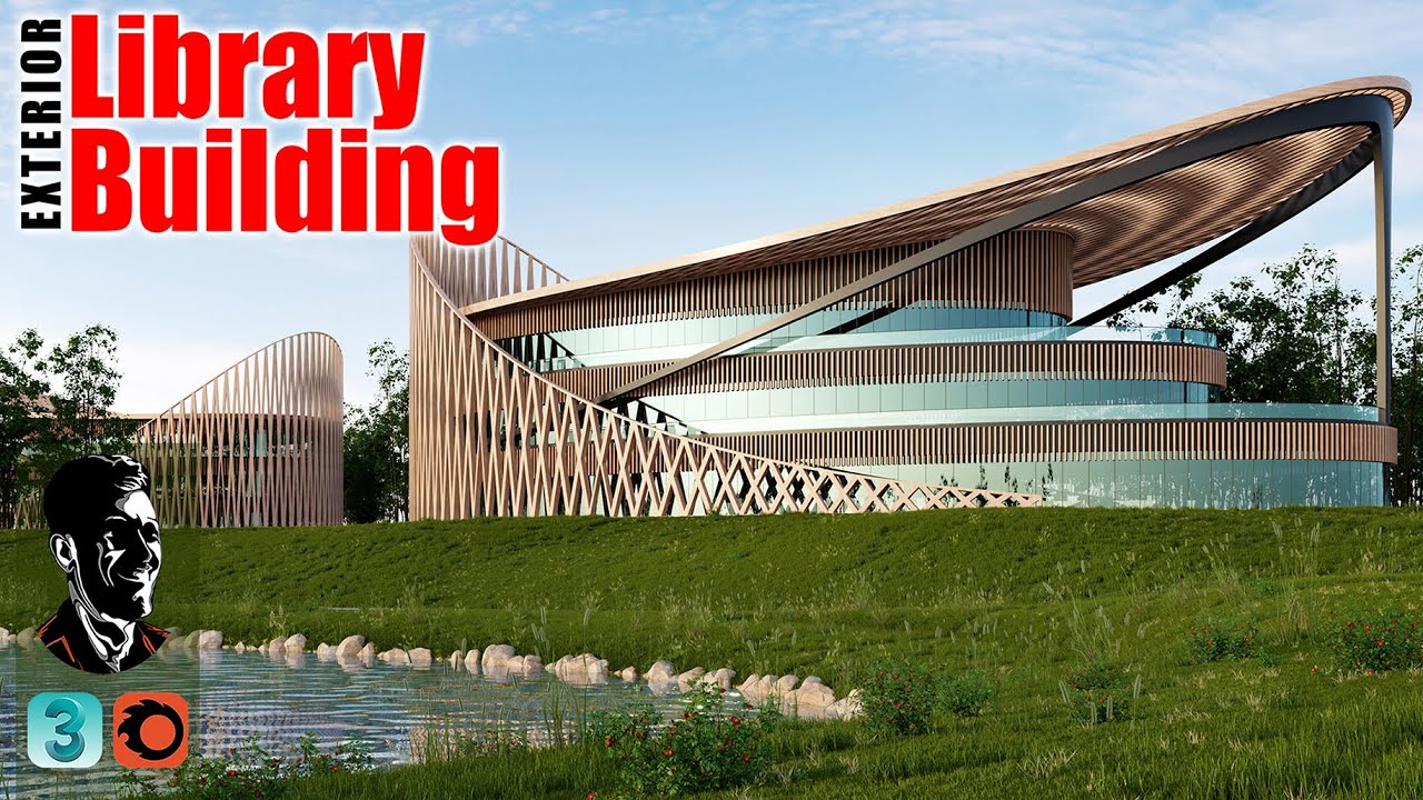 Library Building - Exterior Tutorial - 3Ds Max Corona Renderer ...