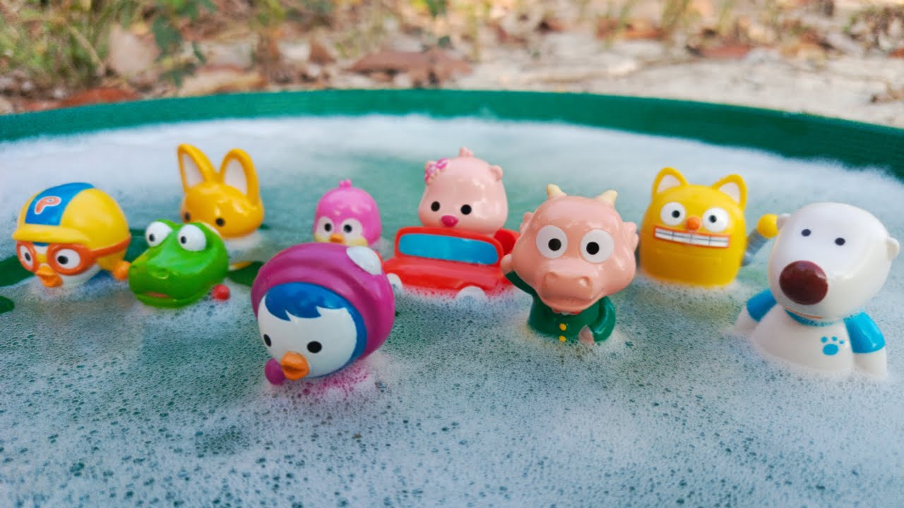 Petualangan Mandi Busa Pororo Bersama Crong, Poby, dan Karakter Lucu ...