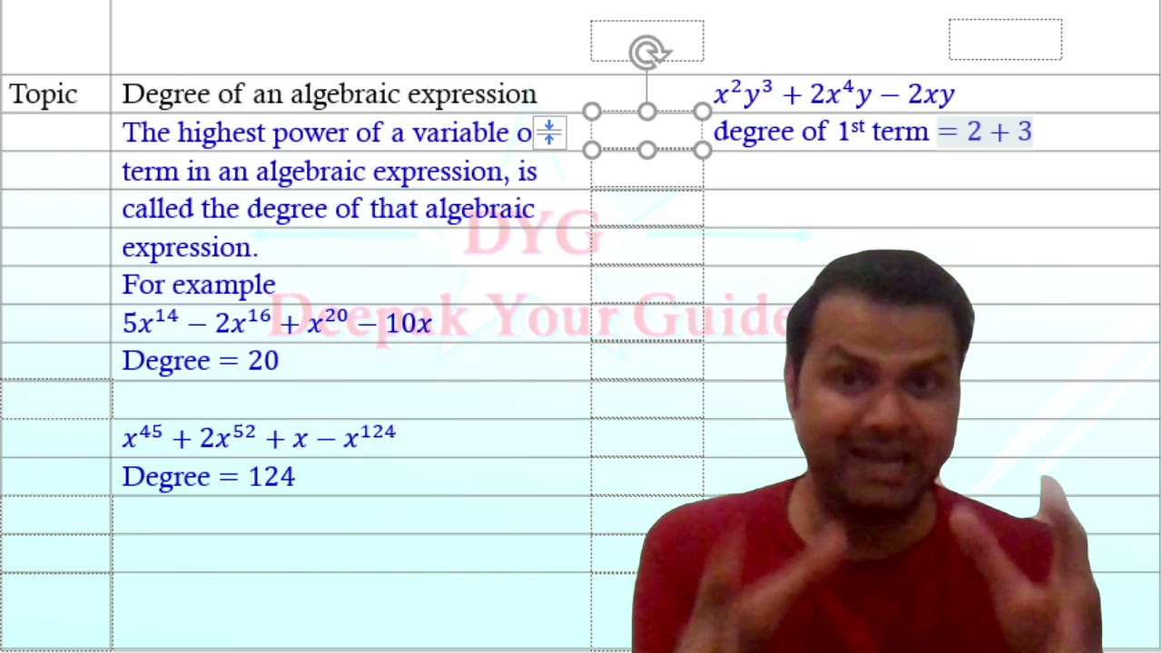 3 Degree Of An Algebraic Expression YouTube 3-degree-of-an-algebraic-expression-youtube