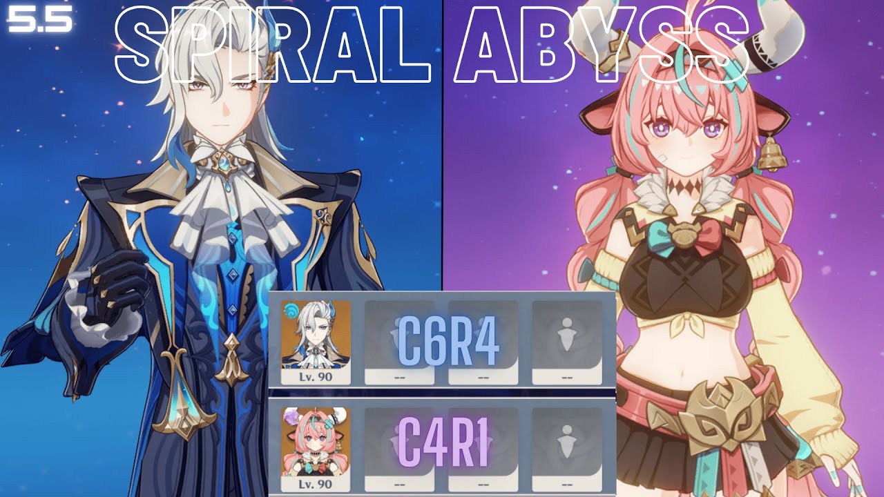 C6 Neuvillette & C4 Varesa Spiral Abyss Genshin Impact - YouTube