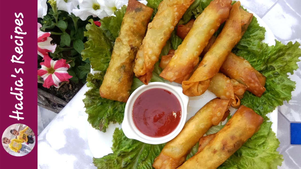 Crispy Potato Spring Rolls | Iftar Special - Easy Snacks Recipe ...