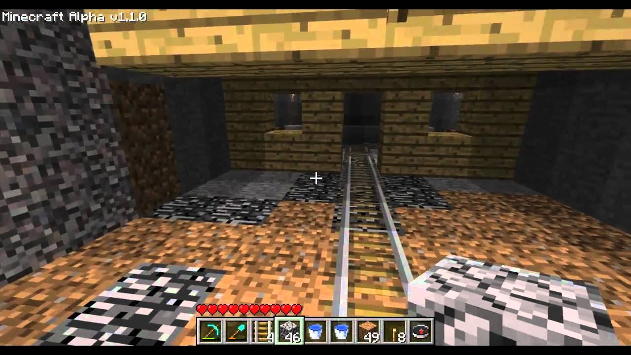 Minecraft - Mine shaft cart - YouTube