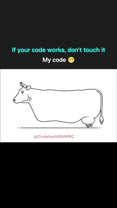 If work don't touch it #coding #programming #computerscience #programmer #meme #shortsfeed # ...
