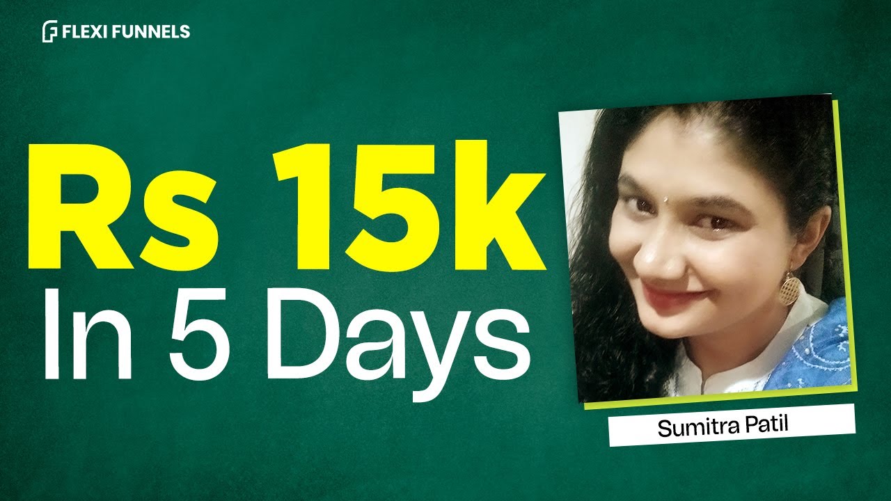 15k in 5 Days | Success Story Ft. Sumitra Patil - YouTube