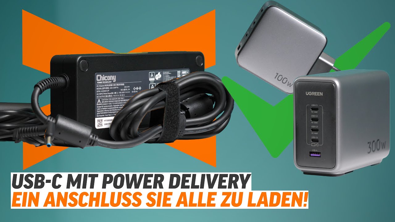 USB-C mit Power-Delivery erklärt - Die Zukunft des Ladens! ⚡ - YouTube