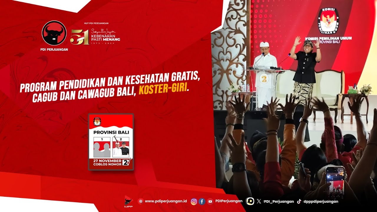 Program Pendidikan Dan Kesehatan Gratis, Cagub dan Cawagub Bali, Koster ...