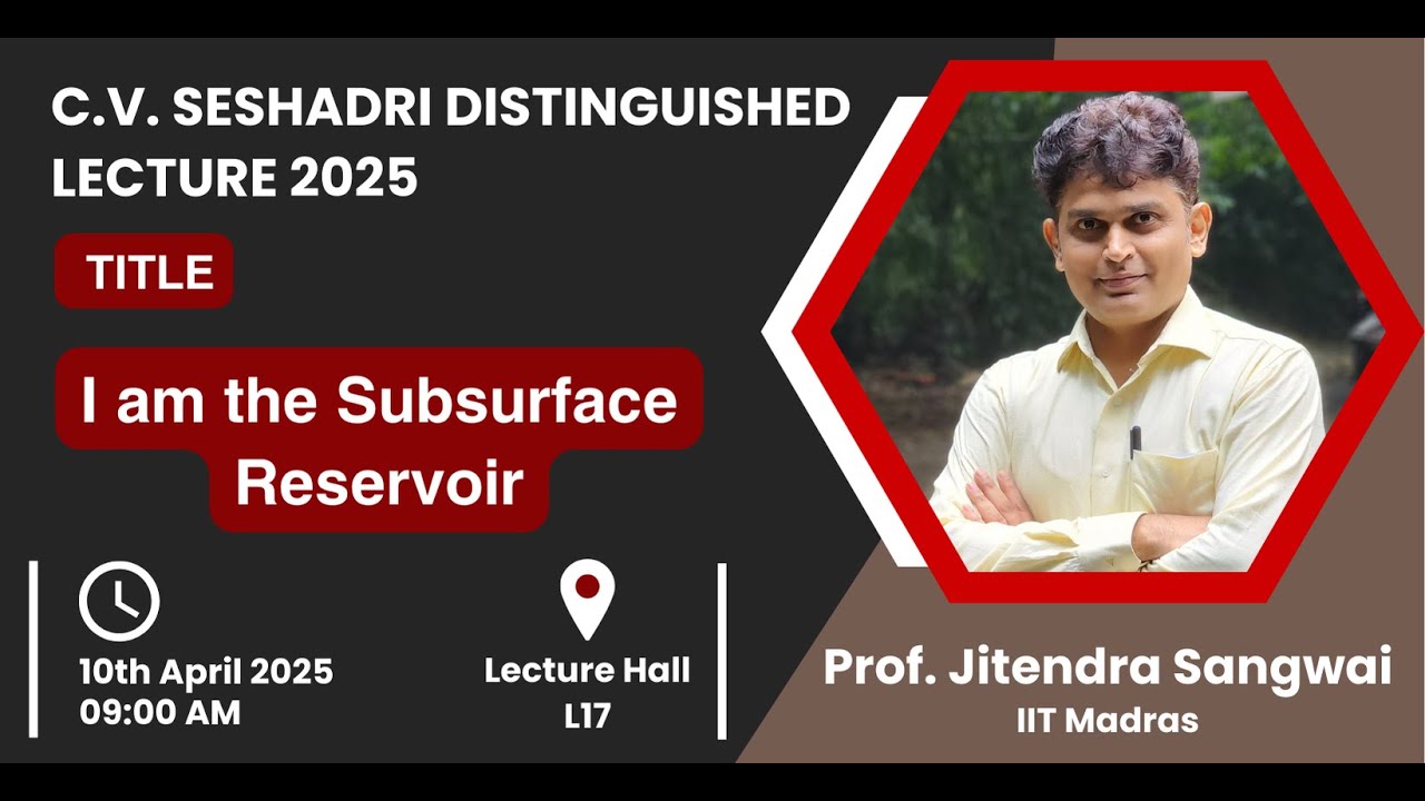 C.V. Seshadri Memorial Distinguished Lecture 2025 - YouTube