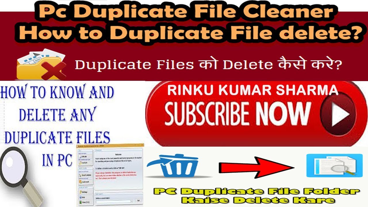 Computer Me Se Duplicate Files Kaise Delete Kare How To Delete Duplicate File In Computer