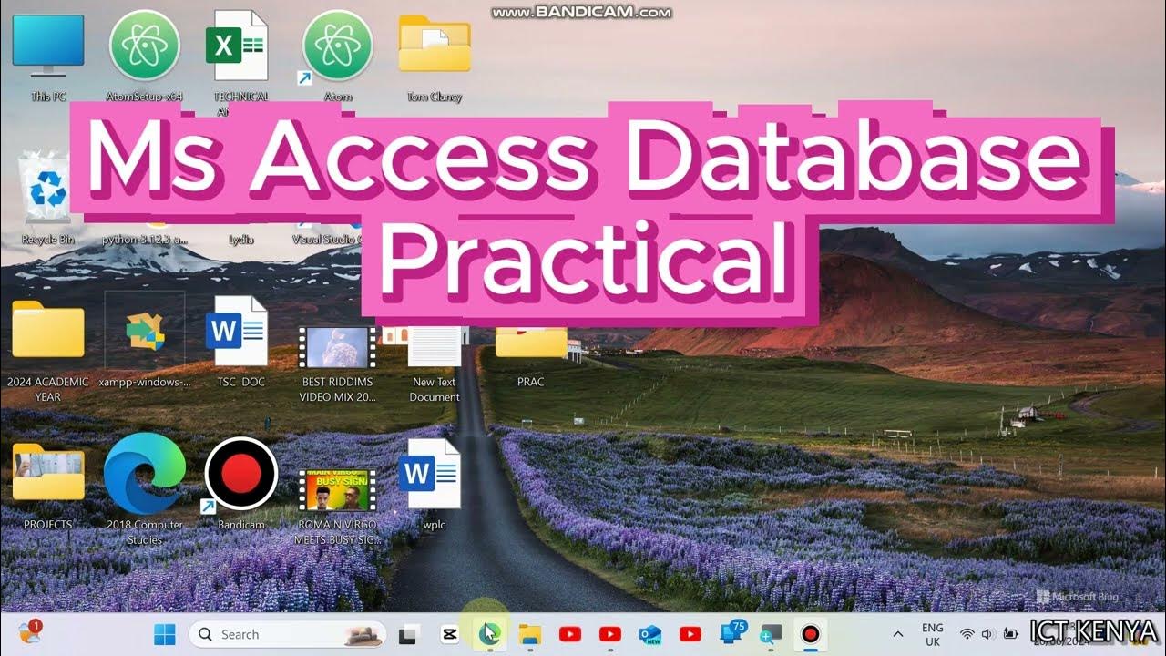 Ms Access Database Development Process Tutorial 5 (Tables, Forms, Queries and Reports) - YouTube