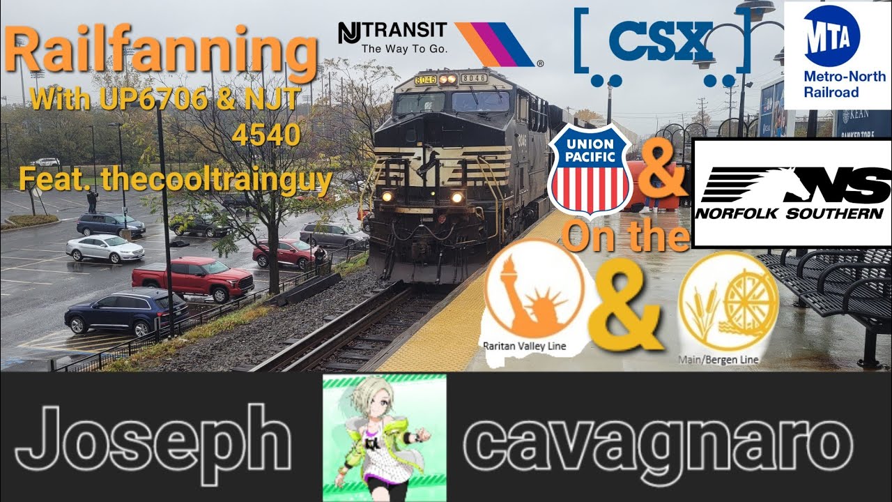 Railfanning CSX UP NS NJT & MNCW on the main & Raritan Valley lines ...