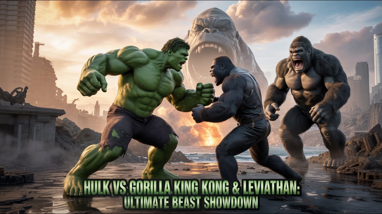 Hulk vs Gorilla: King Kong & Leviathan – Ultimate Beast Showdown - YouTube