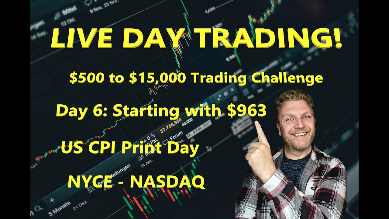 LIVE DAY TRADING | S&P 500, NASDAQ, NYSE | $500 Small Account Challenge ...