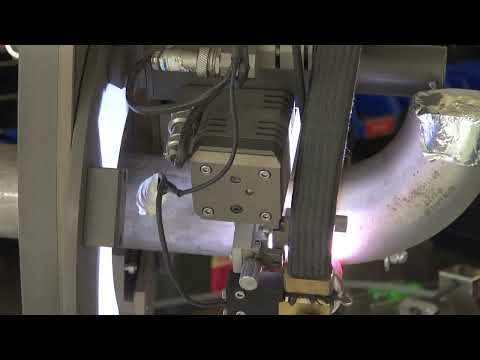 TOA weld head Capping pass welding on SS304L pipe to elbow joint - YouTube