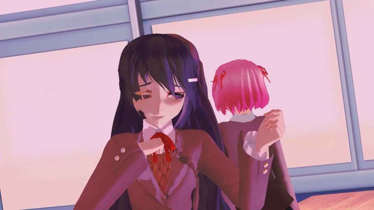 (MMD)DDLC: Yuri and Natsuki (Юри и Нацуки) ♩ How Long ♪ - YouTube