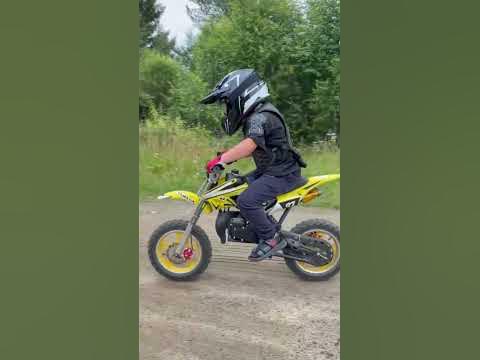 Ребёнок на мотоцикле (6 лет) мини Питбайк 50 кубов 💪😎 - YouTube