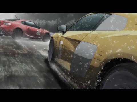 【MF GHOST 2nd Season】Kanata drifting in front of Sakamoto (GT86 vs R8)