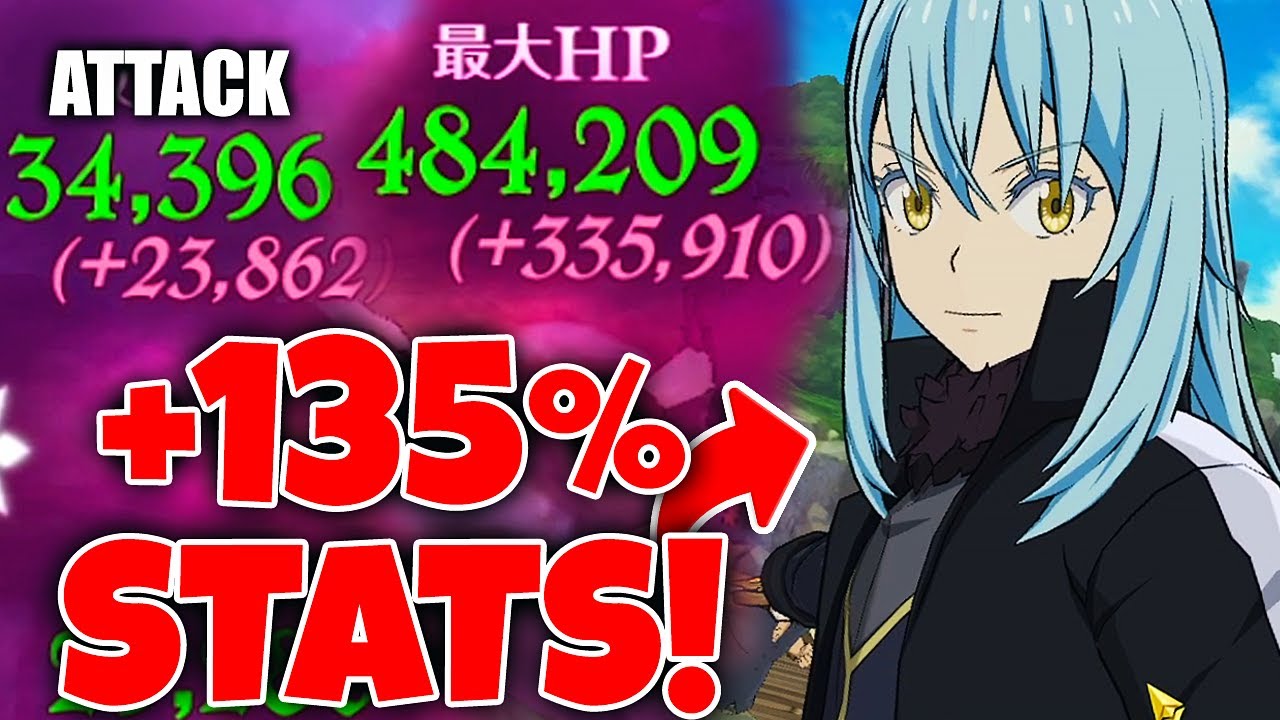 NEW RIMURU MEGA STAT COMBO! INSANE RESULTS! | Seven Deadly Sins: Grand ...