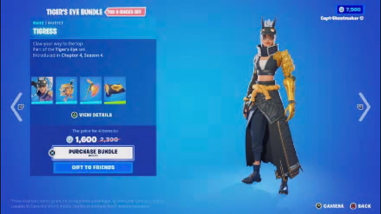 Fortnite item shop new tigress skin! - YouTube