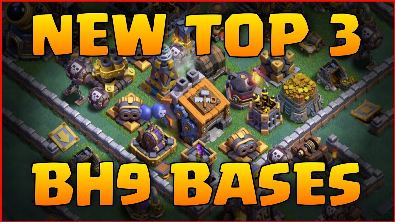 NEW!! BEST BUILDER HALL 9 (BH9) BASE WITH LINK | ANTI 2 STAR BH9 BASE ...
