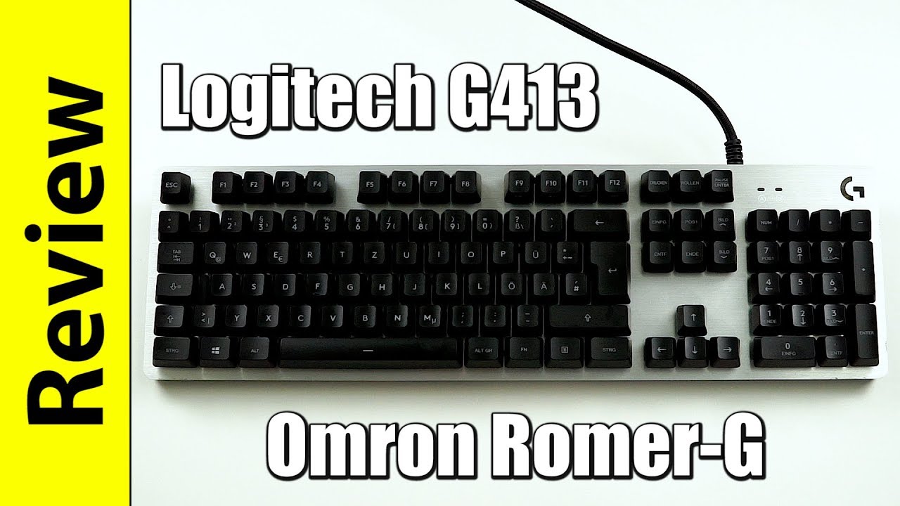 Logitech G413 | Omron Romer-G Switch - YouTube
