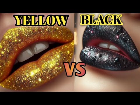 YELLOW VS BLACK | choose your gift| pick one |lina |lisa |kinza zia ...