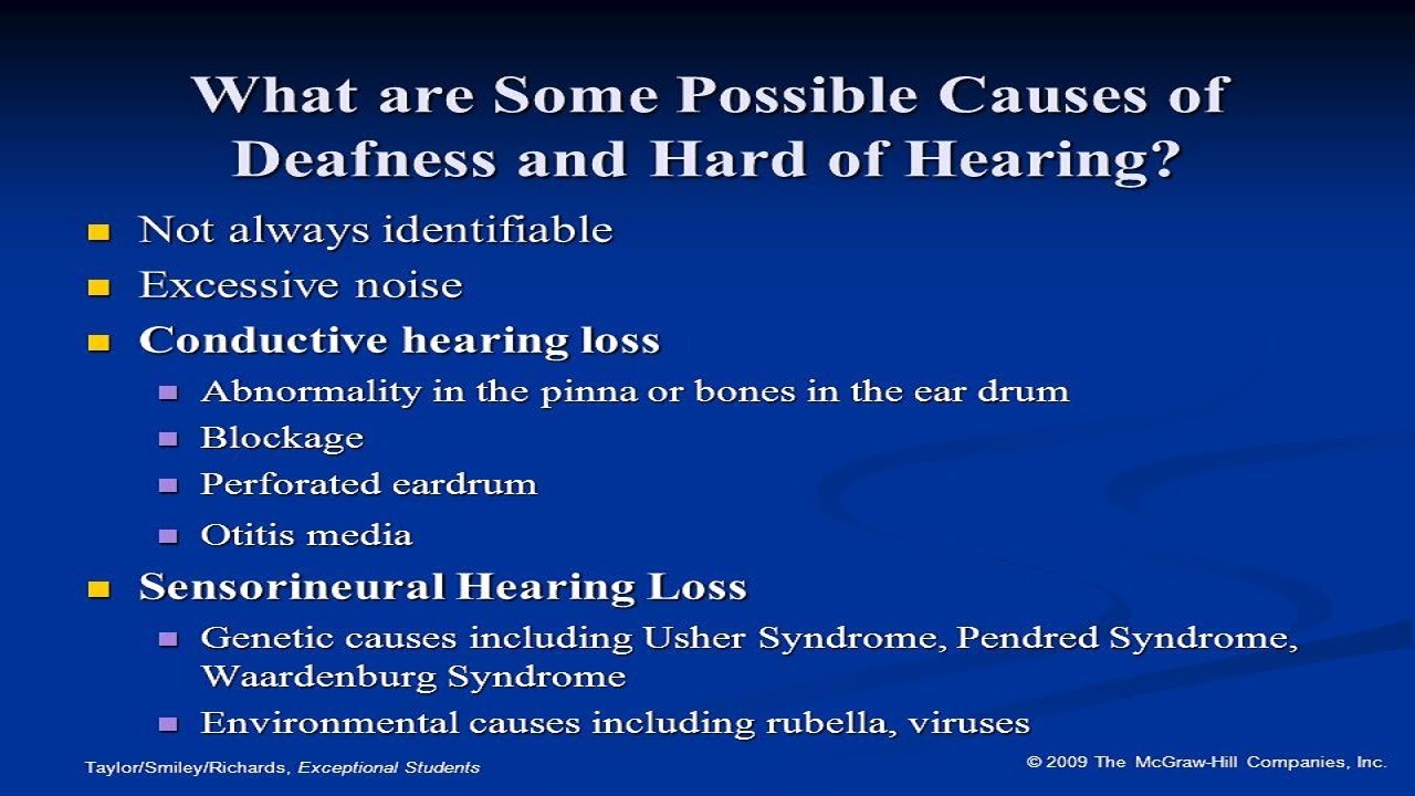 MOD 3 LESSON 20 CAUSES OF DEAFNESS: DISORDER - YouTube