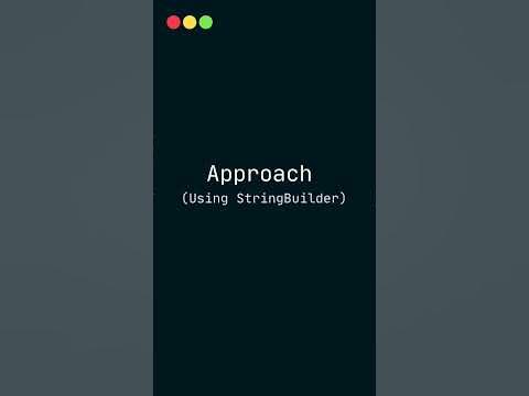 Leetcode Shuffle String in O(n) time🔥 || using StringBuilder #leetcode ...