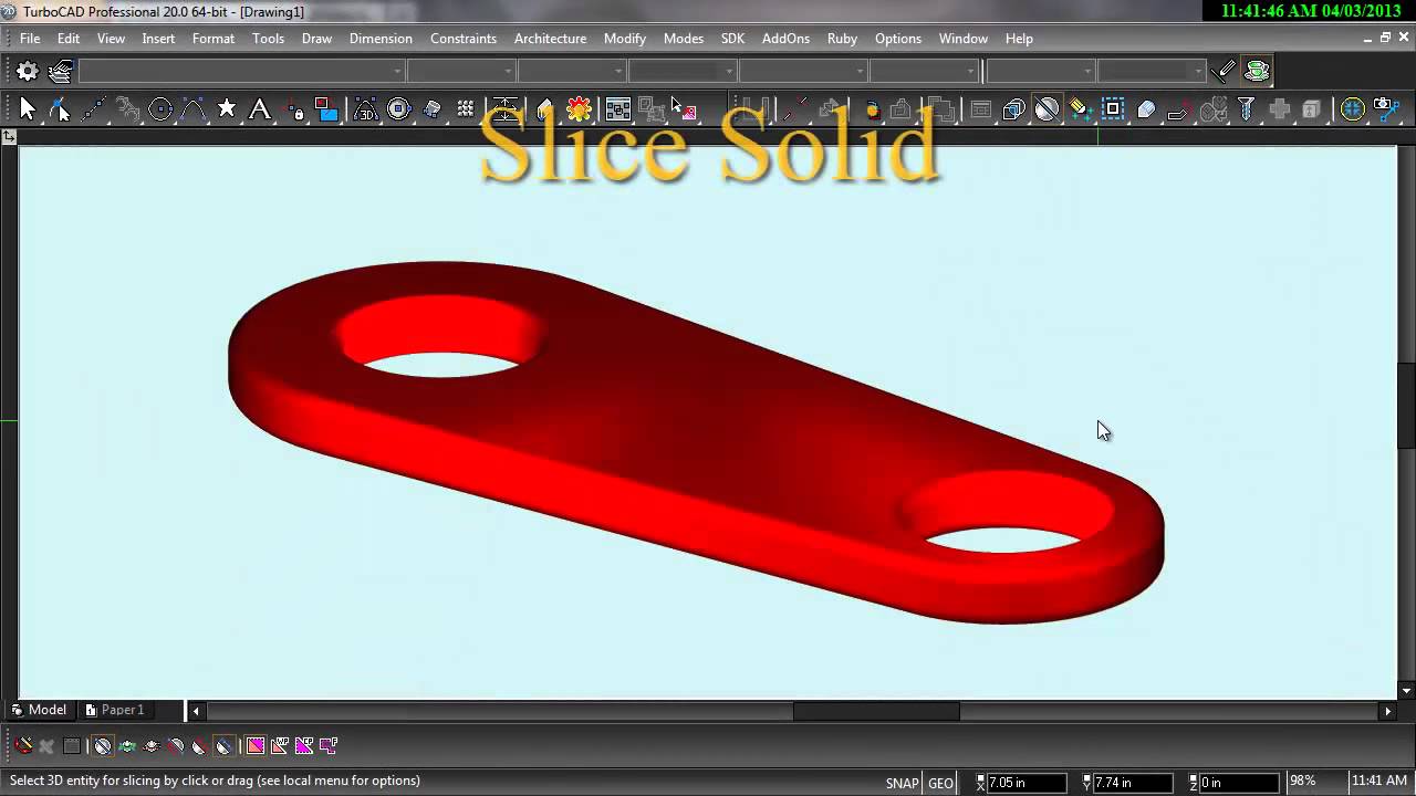 Shell and Slice Solid - YouTube