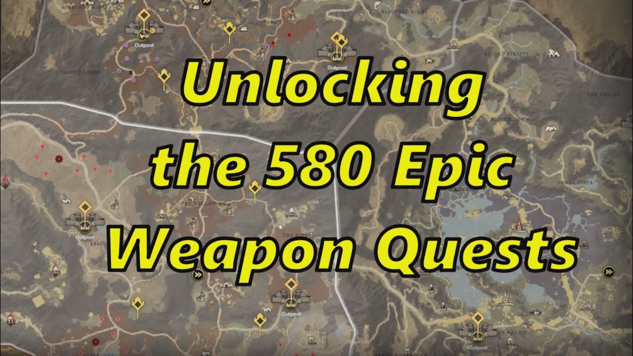 New World : Unlocking the 580 Epic Weapon Quests - YouTube