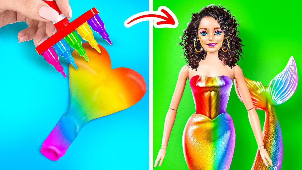 🥰 HOW TO BECOME LITTLE MERMAID 🥰 || Extreme Makeover Challenge And ...