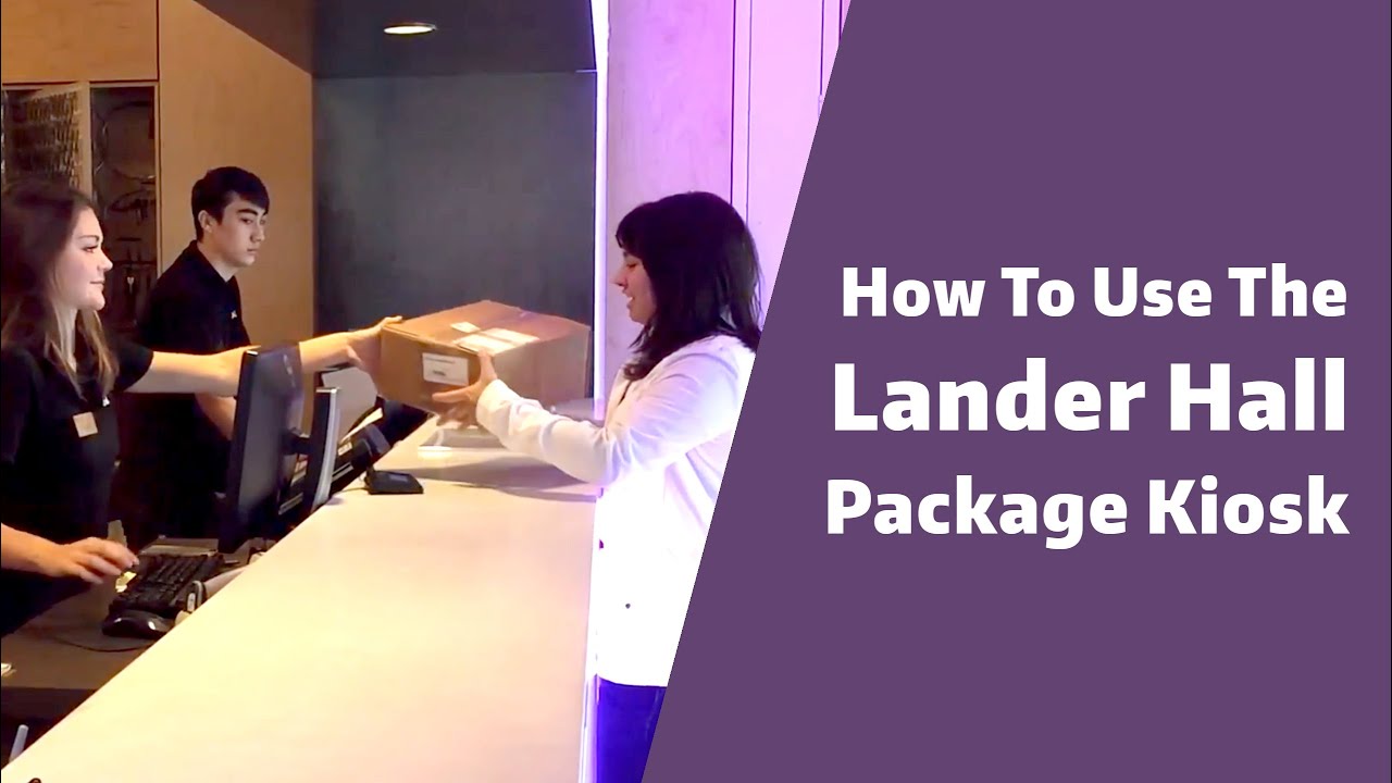 UW HFS | How To Use The Lander Hall Package Kiosk - YouTube