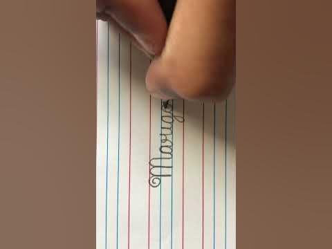 How to write 'Marigold' in Cursive handwriting | Kid Cursive ...