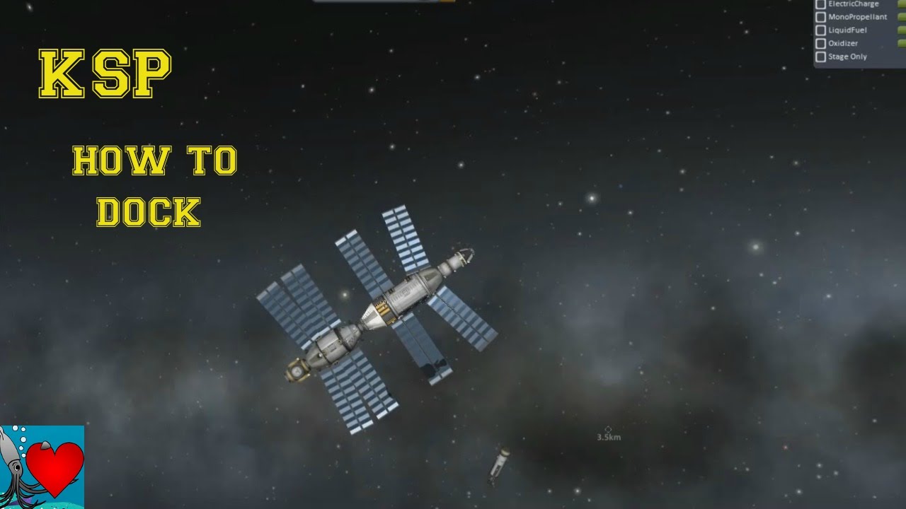KSP How to Dock / How to make a Space station - YouTube