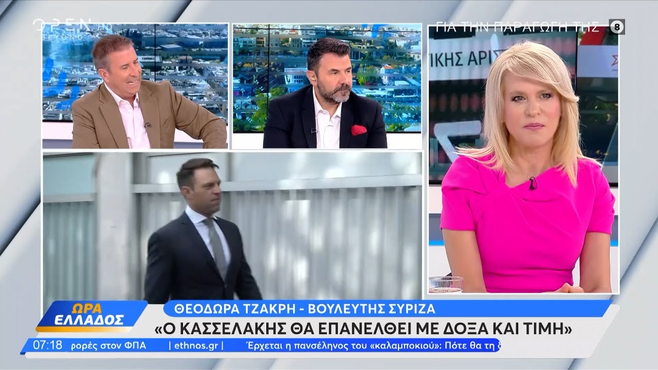 Η Βουλευτής του ΣΥΡΙΖΑ Θεοδώρα Τζάκρη στην Ώρα Ελλάδος | OPEN TV - YouTube