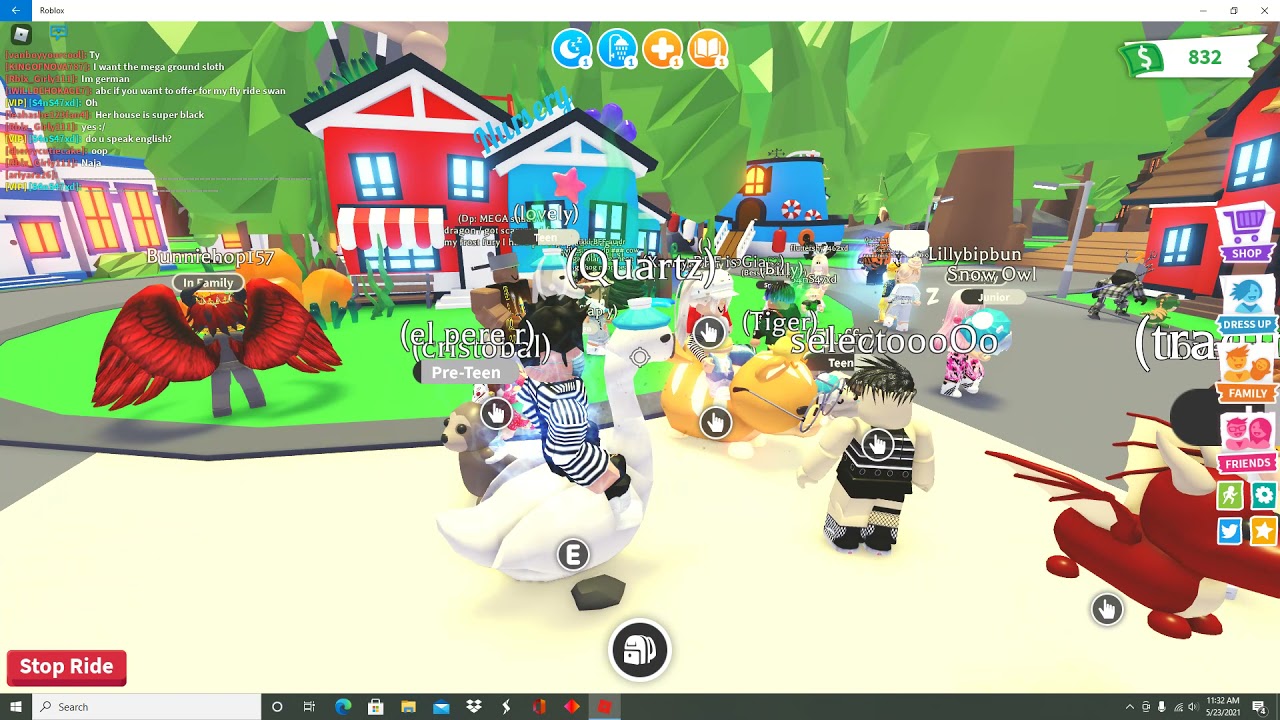 Roblox adopt me seeing what a fr swan is worth for - YouTube