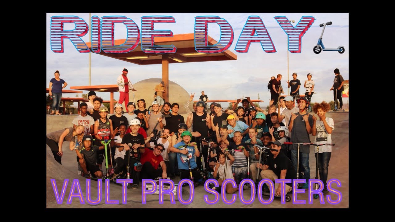 VAULT PRO SCOOTERS RIDE DAY AT CRAIG RANCH SKATEPARK! - YouTube