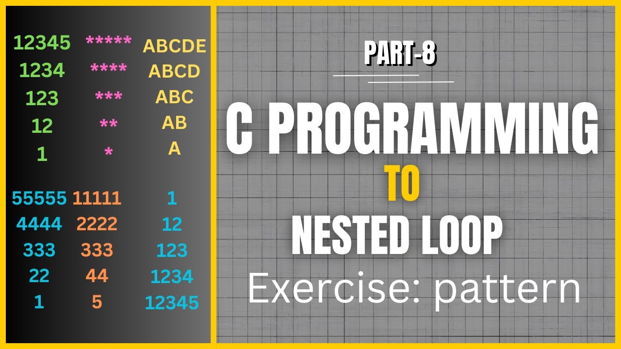 Nested Loops In C Explained In Nepali With Exercises Part 8 Neb Computer Science