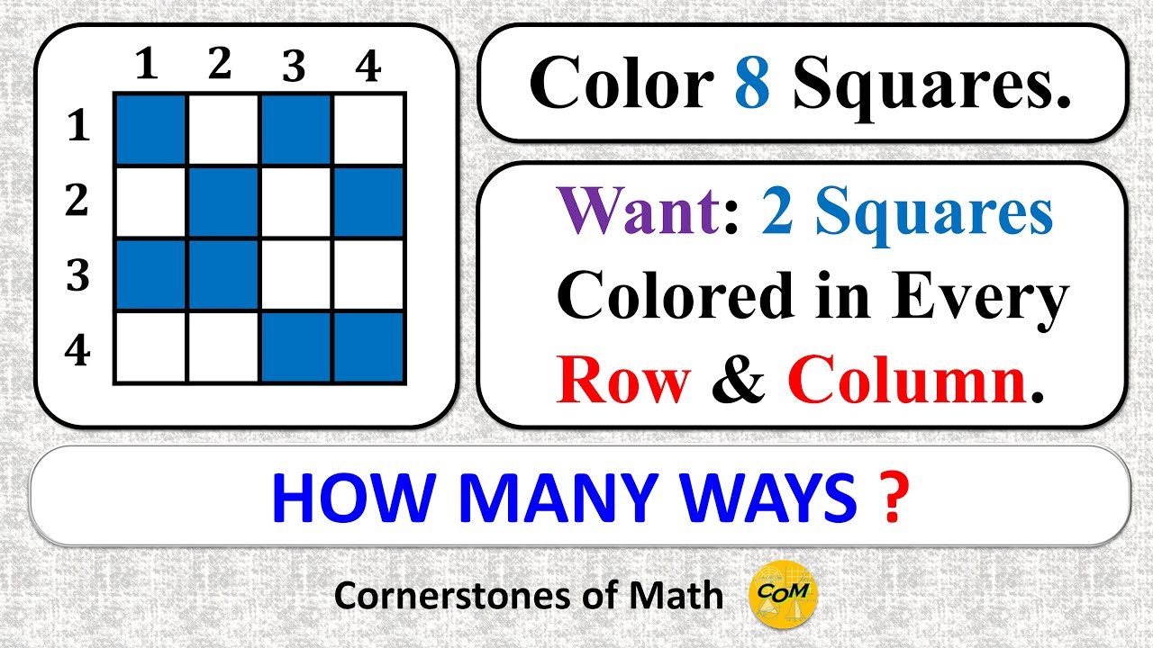 Coloring 4x4 Square Grids | Combinatorics - YouTube
