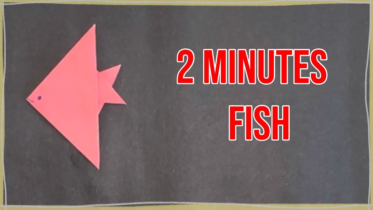 Paper Fish ! How to make fish with Papers ! Origami Fish / Paper Fish ...