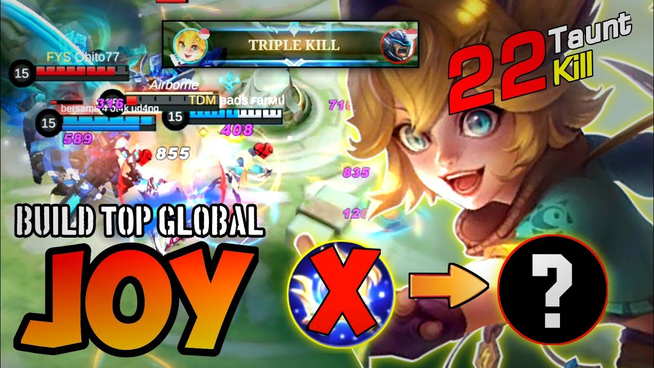 JOY 22 KILL GAMEPLAY !! | BUILD JOY TOP GLOBAL TERLARANG | COMBO ...